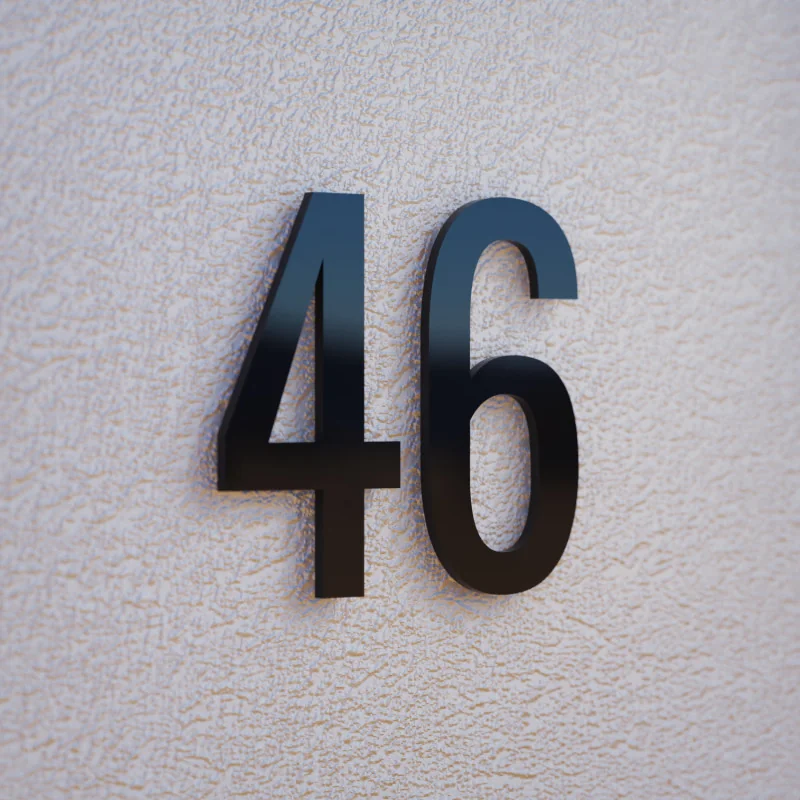 Plaque numéro de maison personnalisée et artisanale | LMDN